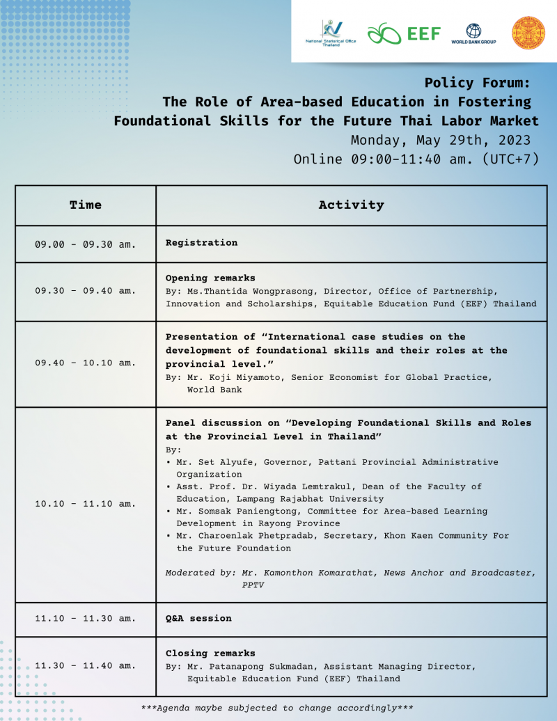 Policy Forum: The Role of Area-based Education in Fostering ...