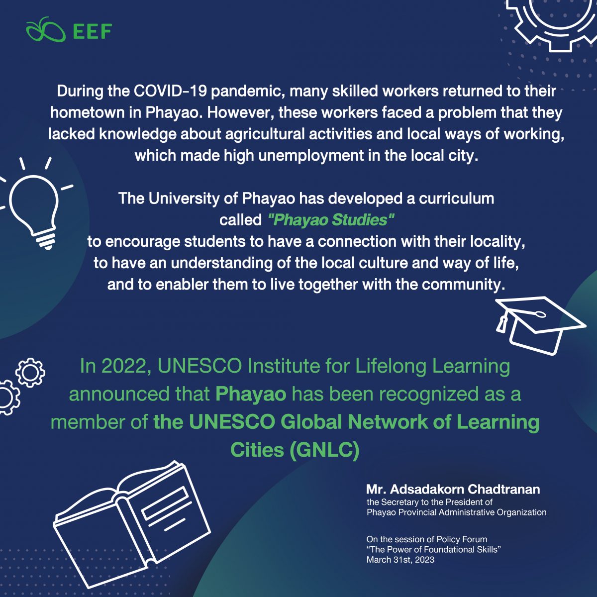 Phayao Success Case: From Overcoming COVID-19 to the UNESCO Global ...