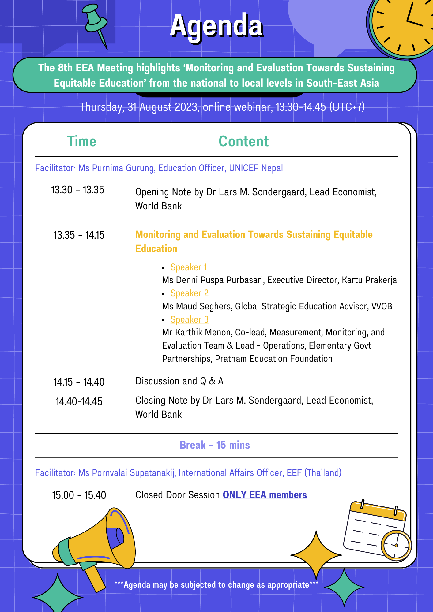 The 8th EEA Meeting highlights ‘Monitoring and Evaluation Towards ...